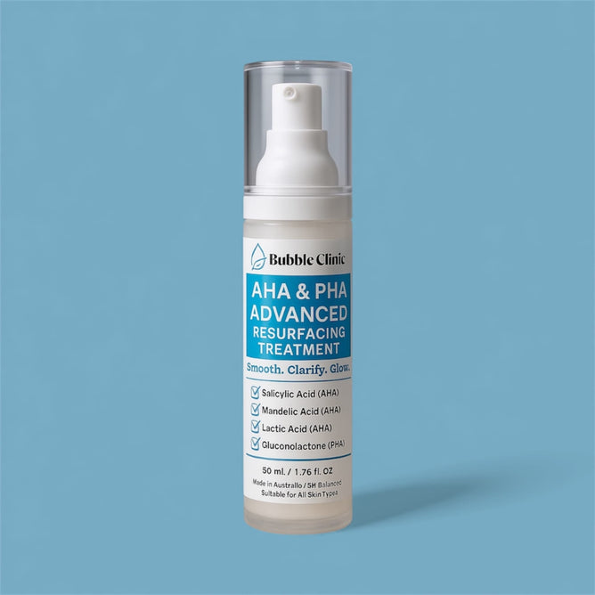 Advanced Resurfacing Lotion – AHA, PHA + BHA Lotion - Bubble Clinic