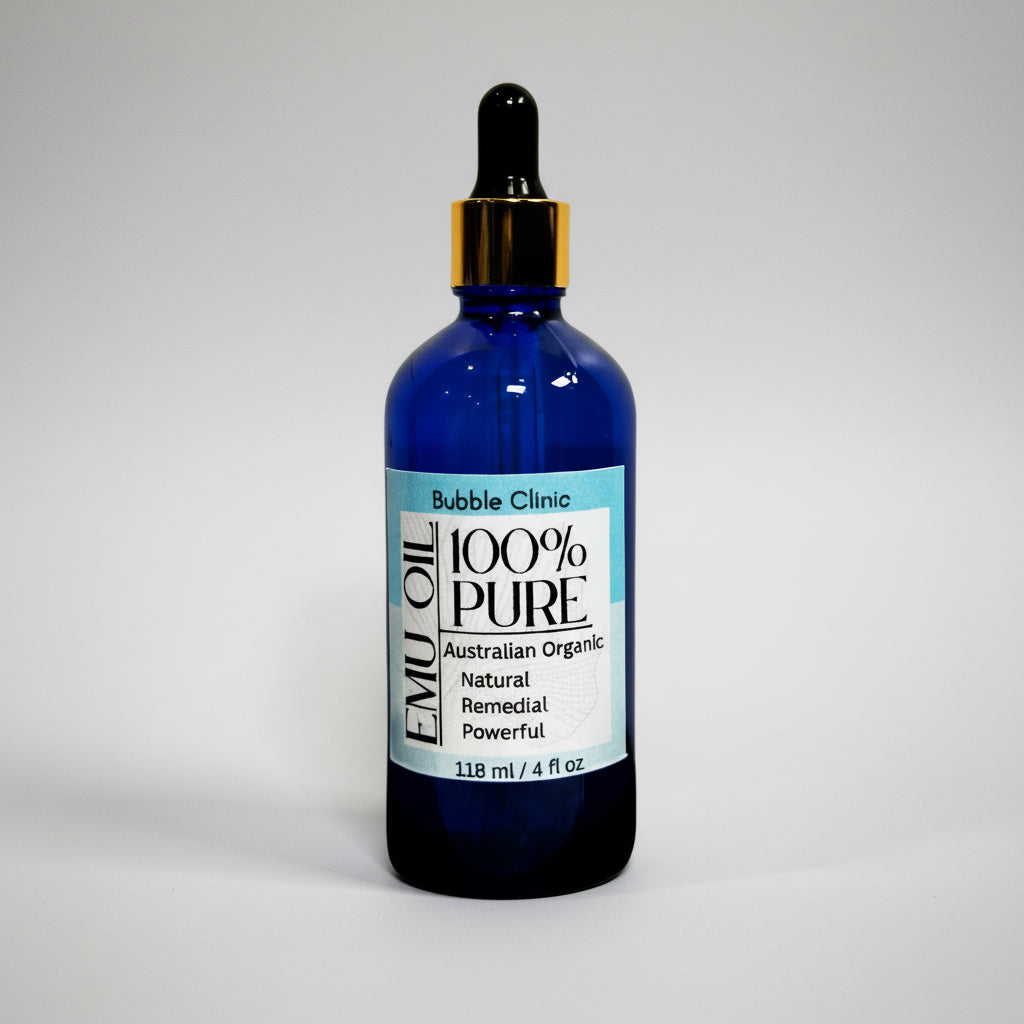 100% Pure Australian Emu Oil - hair and scalp treatment - Bubble Clinic